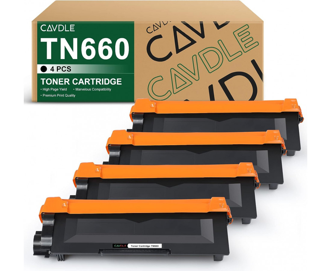 Compatible Brother TN660/TN630 Toner Cartridges 4 Pack