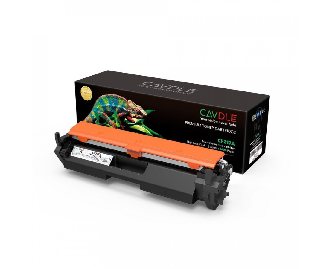 HP CF217A Toner Cartridge Replacement with IC Chip-Cavdle